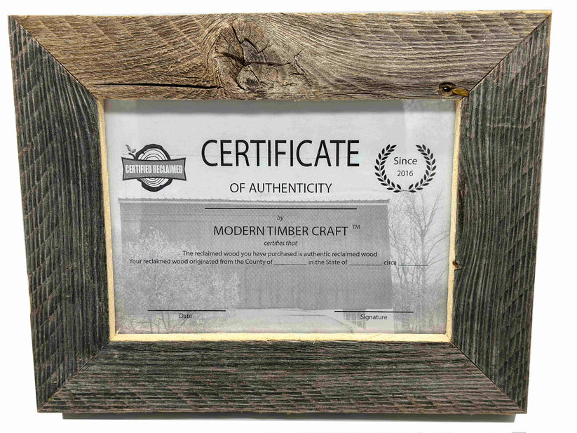 Framed Certificate of Authenticity – Modern Timber Craft