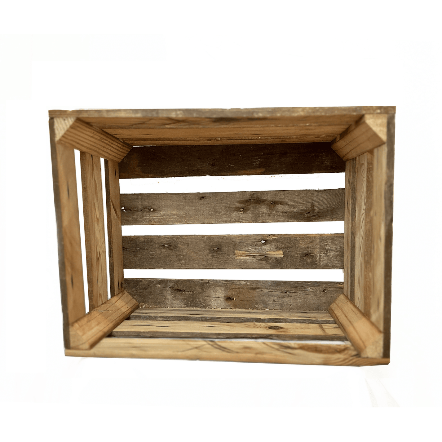 Large Rustic Wooden Crate Reclaimed Barn Wood Storage Box – Modern ...