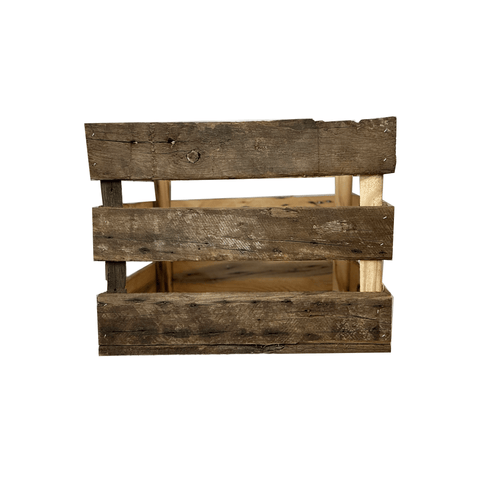 Medium Rustic Wooden Crate Reclaimed Barn Wood Storage Box – Modern ...