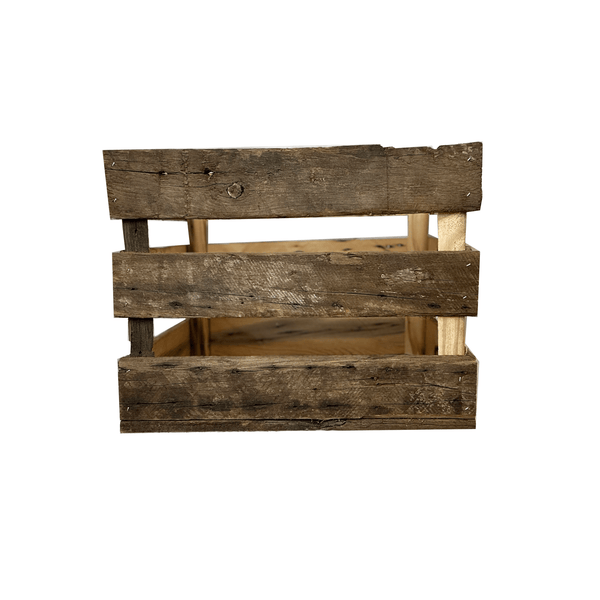 Medium Rustic Wooden Crate Reclaimed Barn Wood Storage Box – Modern ...