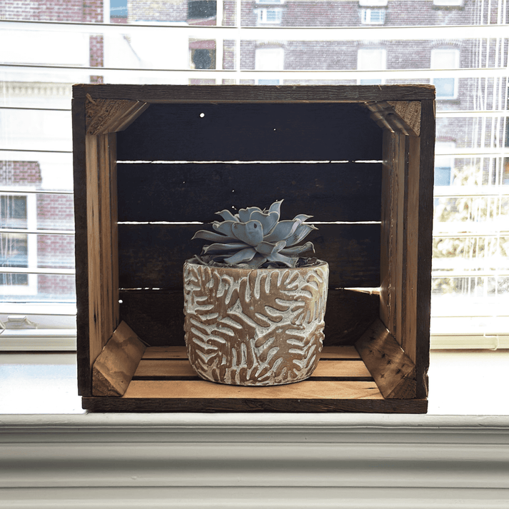 Small Rustic Wooden Crate Reclaimed Barn Wood Storage Box – Modern ...